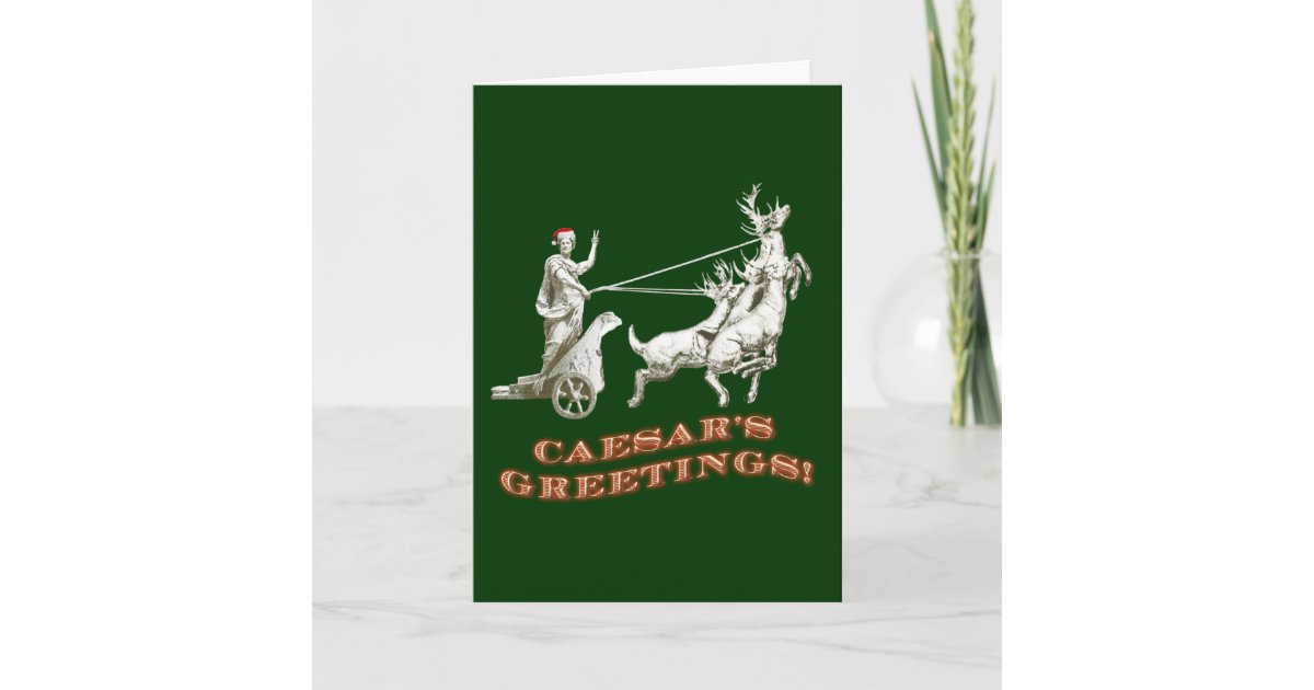 CAESARS Greetings Holiday Card | Zazzle