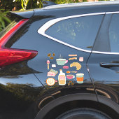 Cafe Breakfast Food Sticker | Zazzle