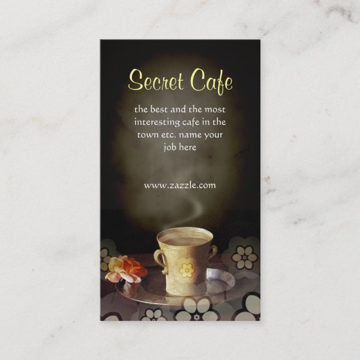cafe business card | Zazzle.com