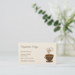 Cafe Business Card | Zazzle