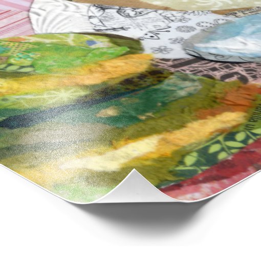 Cafe collage art photo print | Zazzle