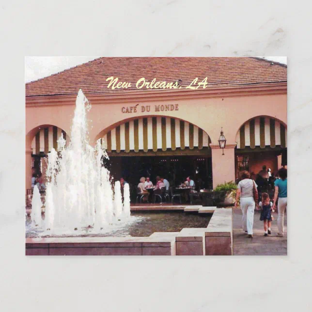 Cafe Du Monde New Orleans, Postcard | Zazzle
