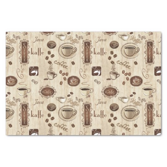 Cafe! Kaffe! Coffee! Tissue Paper | Zazzle.com