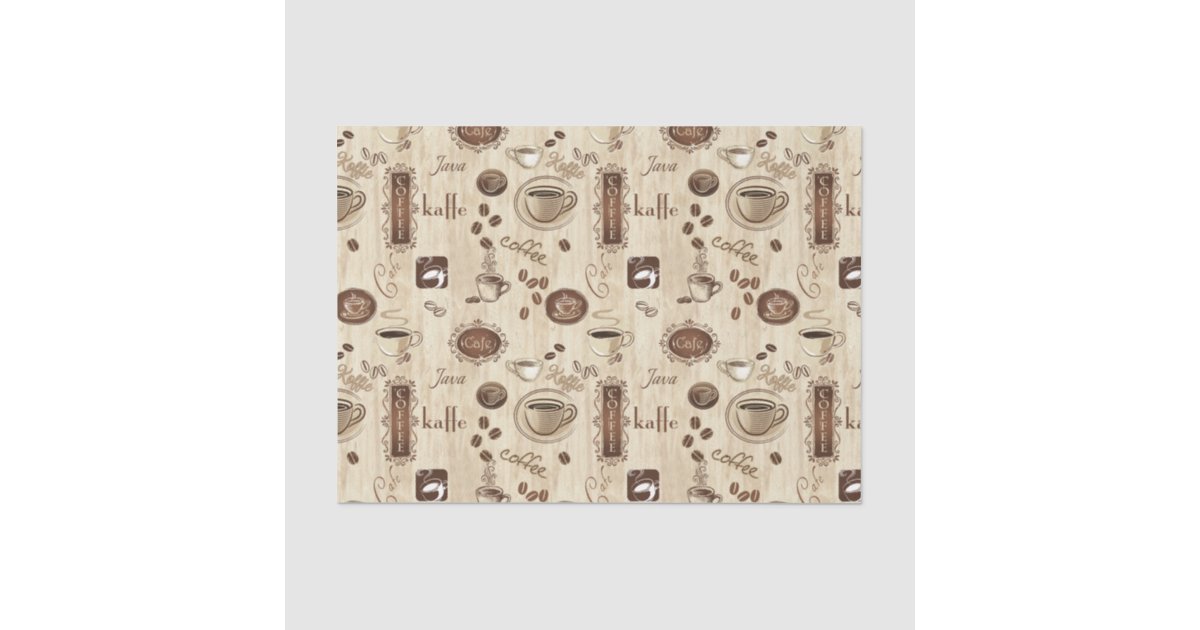 Cafe! Kaffe! Coffee! Tissue Paper | Zazzle