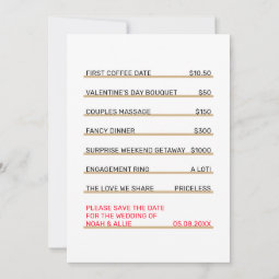 Café Menu Fun Unique Save the Date Invitation | Zazzle
