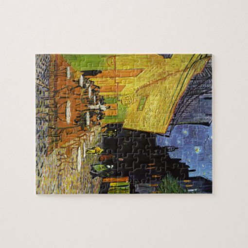 Cafe Terrace at Night Van Gogh Jigsaw Puzzle | Zazzle