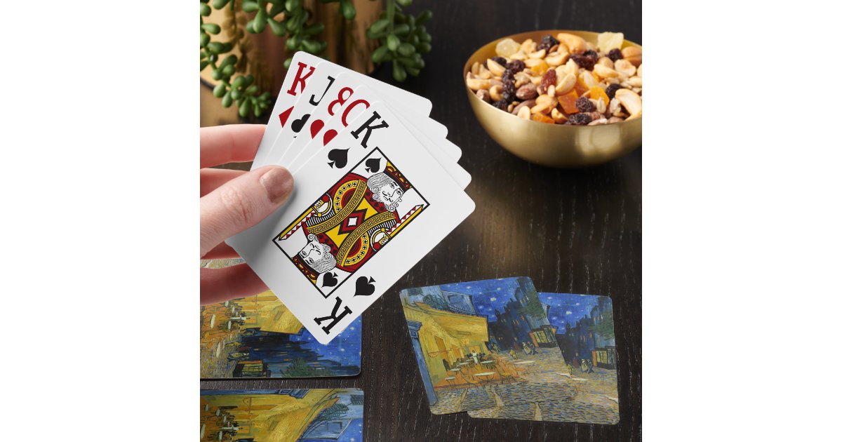 Cafe Terrace at Night | Vincent van Gogh Jumbo Poker Cards | Zazzle