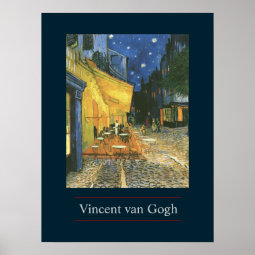 Cafe Terrace by van Gogh Poster Print | Zazzle