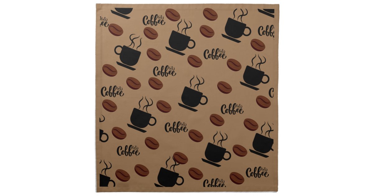Cafe Themed Coffee Kitchen Napkins | Zazzle
