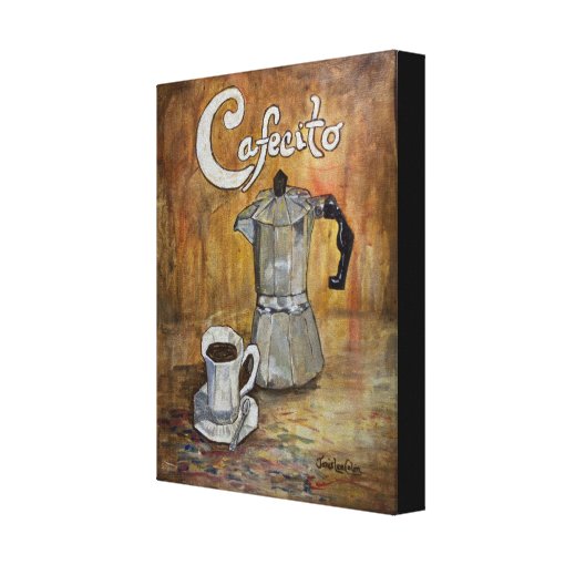 Cafecito - Cuban Coffee Canvas Print | Zazzle