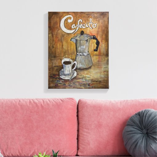 Cafecito - Cuban Coffee Canvas Print | Zazzle