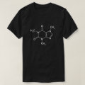 Caffeine Molecule Chemistry Coffee Lovers T-Shirt | Zazzle