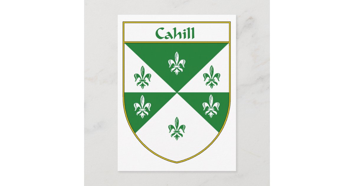Cahill Coat of Arms/Family Crest Postcard | Zazzle