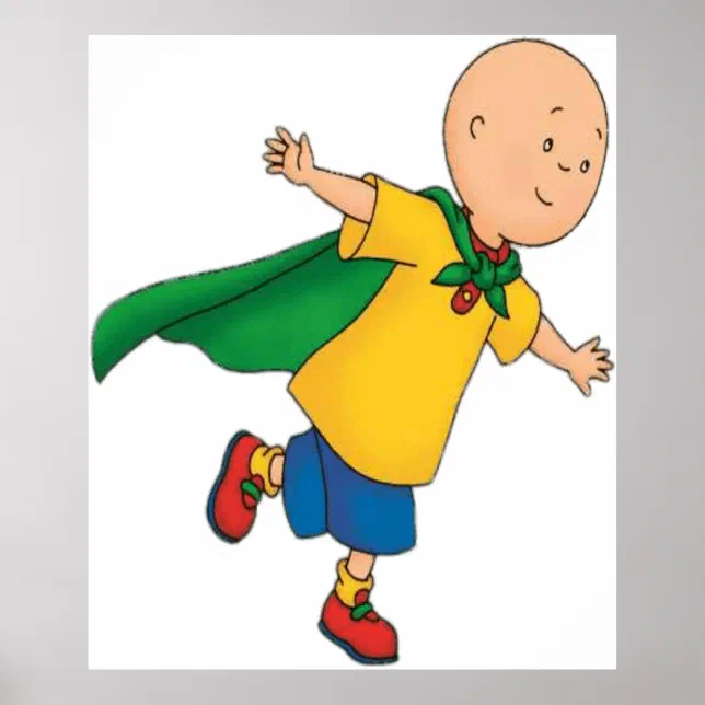 Caillou Flying Poster | Zazzle