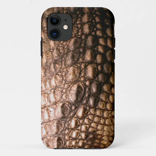 Caiman Crocodile Skin Reptile-Effect Phone Case | Zazzle