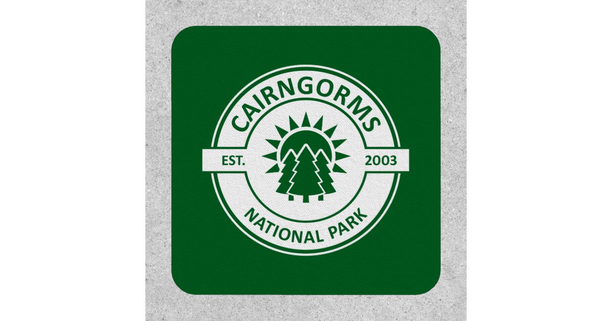 Cairngorms National Park Scotland Sun Trees Patch | Zazzle