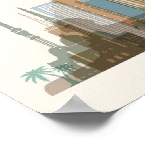 Cairo, Egypt | City Skyline Poster | Zazzle