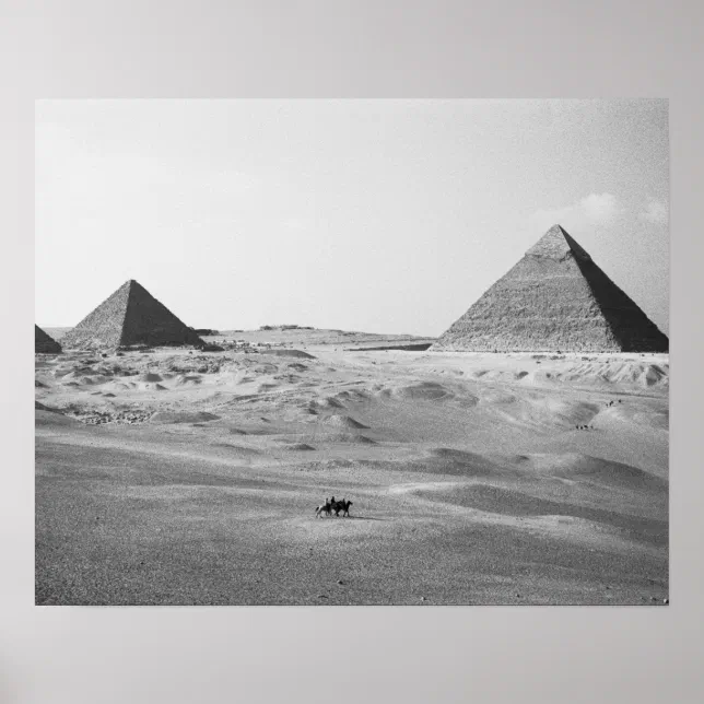 Cairo Egypt, Giza Pyramids Poster | Zazzle