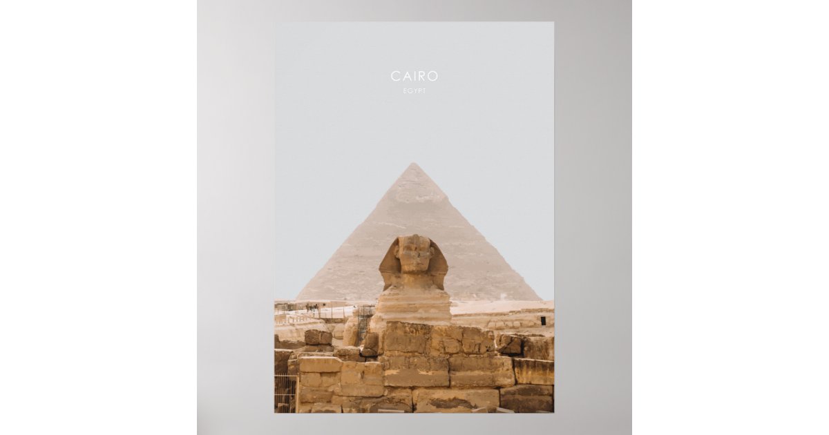 Cairo, Egypt Travel Artwork Poster | Zazzle