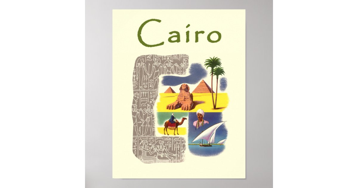 Cairo, Egypt travel poster | Zazzle