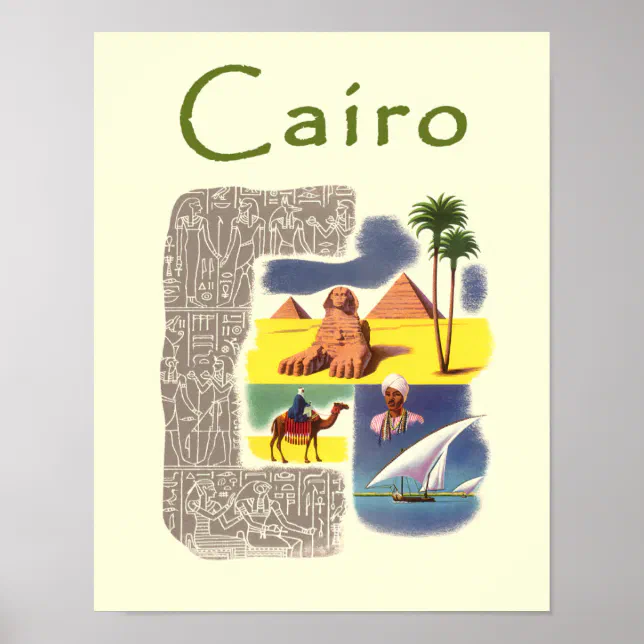 Cairo, Egypt travel poster | Zazzle
