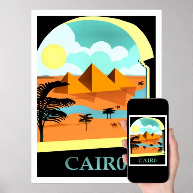 Cairo, Egypt vintage travel poster | Zazzle
