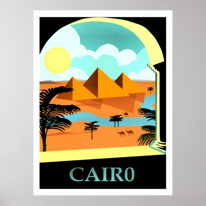 Cairo, Egypt vintage travel poster | Zazzle.com