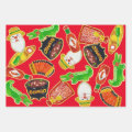 Cajun Christmas Cookie Wrapping Paper Sheets | Zazzle