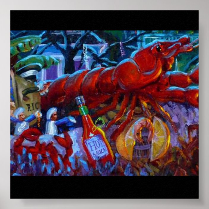 CAJUN CRAWFISH POSTER | Zazzle.com