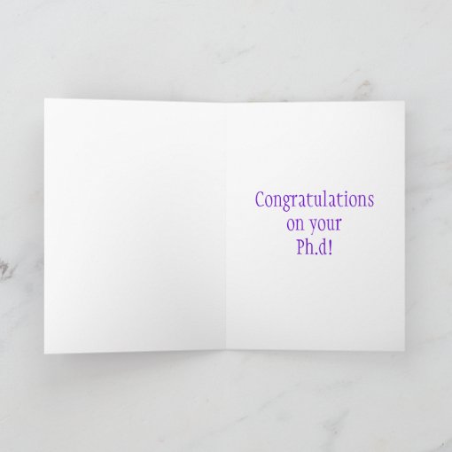 Cajun Themed Ph.d "phinished" Congratulations Card | Zazzle