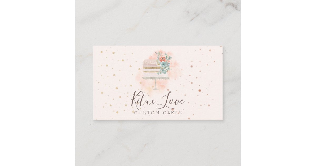 Cake Baker Pastry Business Card | Zazzle