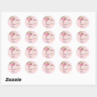 Cake Bakery Business Sticker | Zazzle