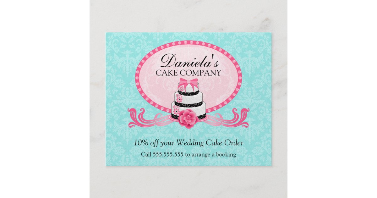 Cake Bakery Discount Voucher Flyer | Zazzle