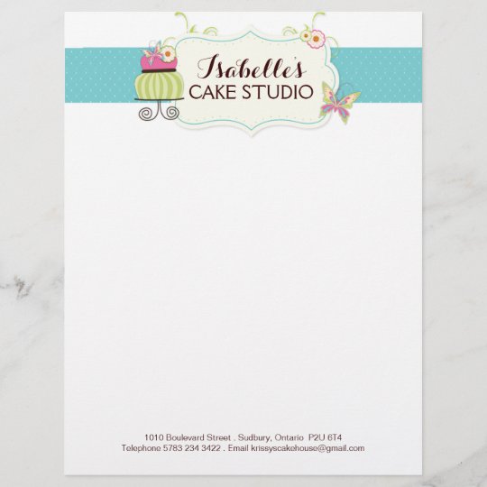 Cake Bakery Letterhead | Zazzle.com
