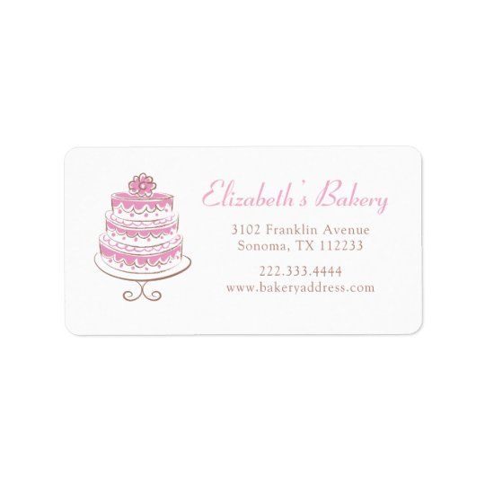 Cake Bakery Packaging Label | Zazzle.com