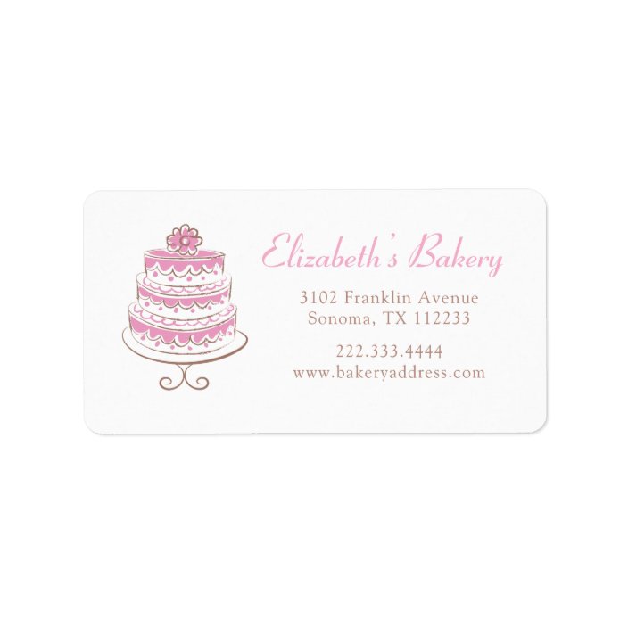Cake Bakery Packaging Label | Zazzle.com