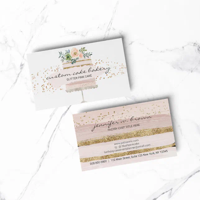 Cake Bakery Pastry Patisserie Business Card | Zazzle
