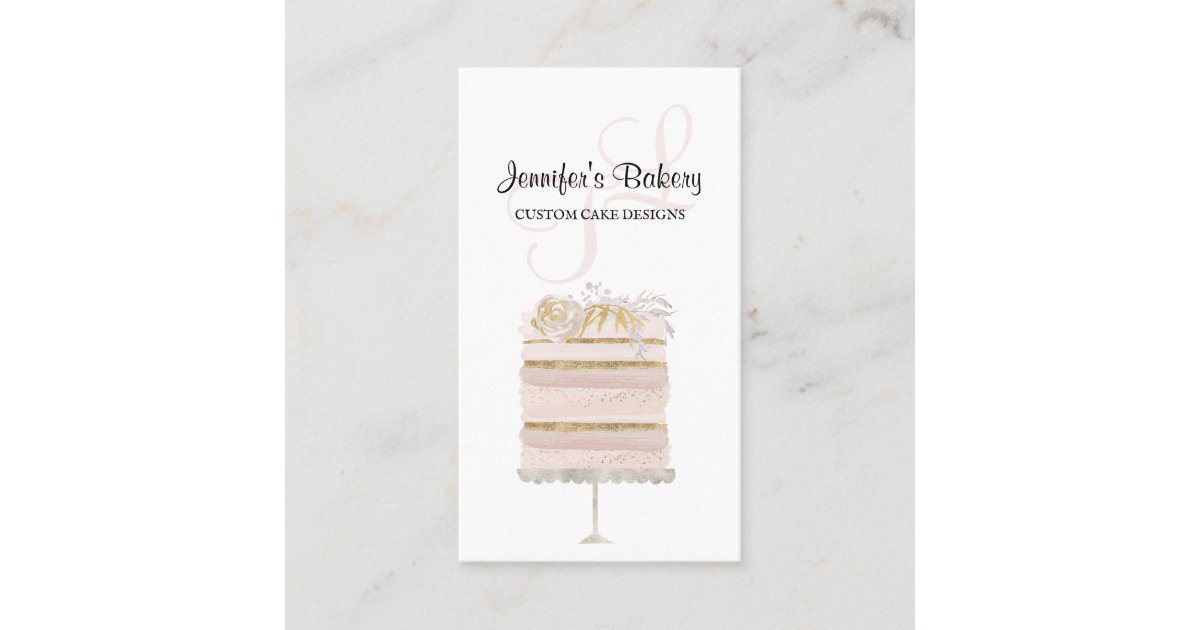 Cake Bakery Pastry Patisserie Business Card | Zazzle