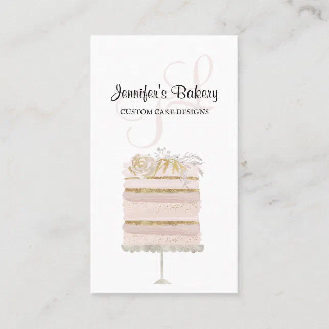 Cake Bakery Pastry Patisserie Business Card | Zazzle