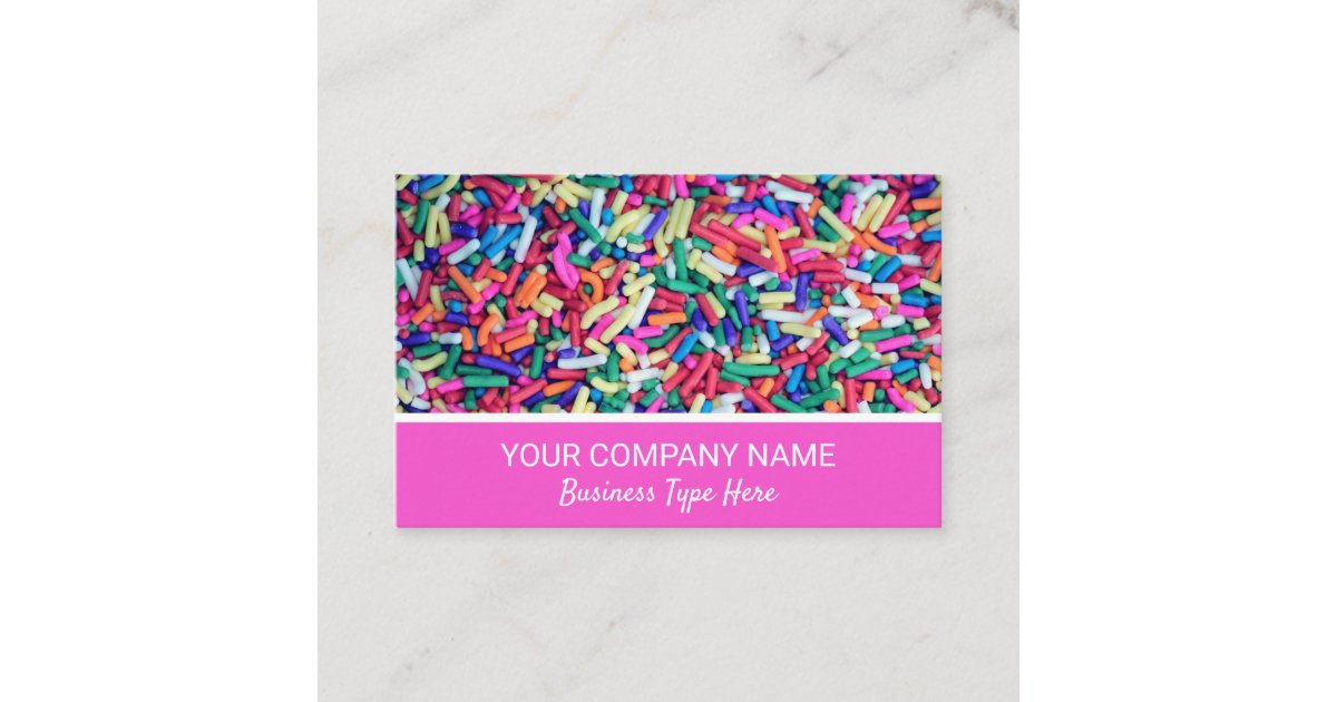 Cake Baking Confectionary Candy Business Card | Zazzle