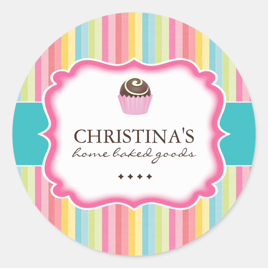 Cake Balls - Packaging Stickers | Zazzle