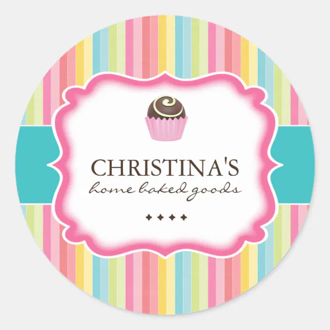 Cake Balls - Packaging Stickers | Zazzle
