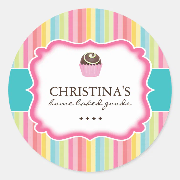 Cake Balls - Packaging Stickers | Zazzle