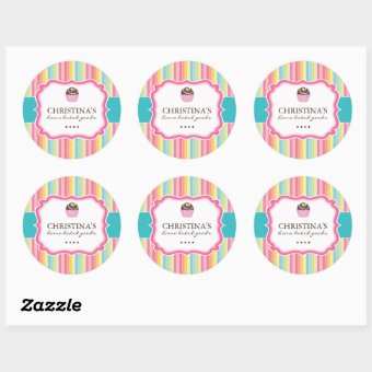 Cake Balls - Packaging Stickers | Zazzle
