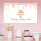 Cake Blush Pink Glitter Drips Bakery Pastry Chef Banner | Zazzle