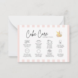 Cake Care Bakery Thank You Card | Zazzle