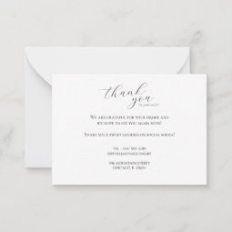 Cake Care Bakery Thank You Card | Zazzle