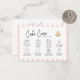 Cake Care Bakery Thank You Card | Zazzle