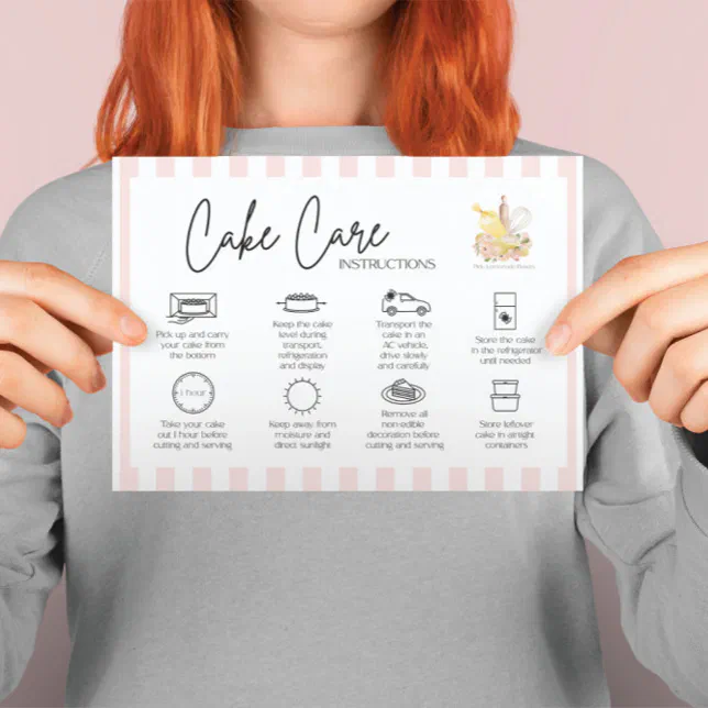 Cake Care Bakery Thank You Card | Zazzle