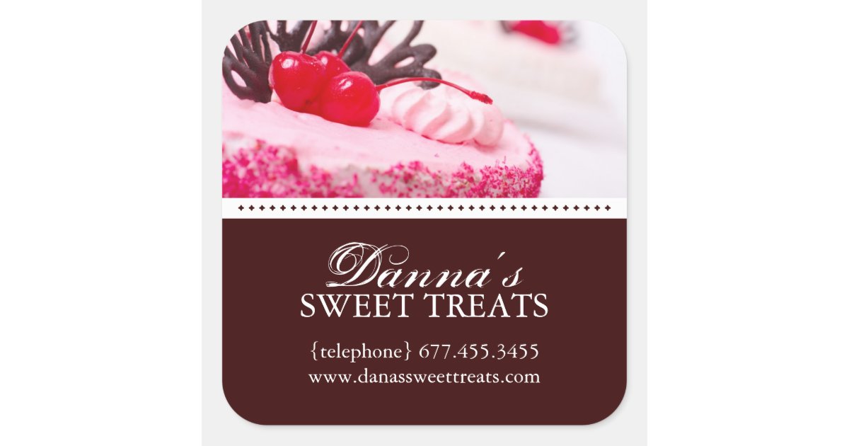 Cake Designer Box Stickers | Zazzle